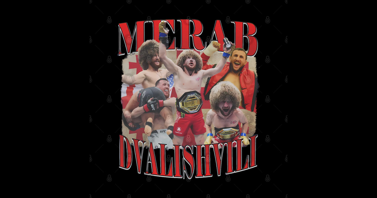 Merab Dvalishvili Vintage - Merab Dvalishvili - Sticker | TeePublic