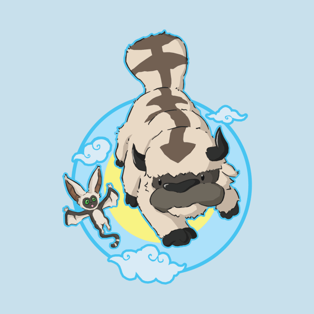 Appa and Momo Avatar the Last Airbender - Appa And Momo - T-Shirt ...