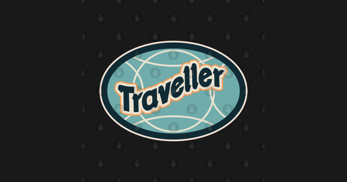 Retro Traveder Badge - Vintage backpacker Sticker - Classic Travel ...
