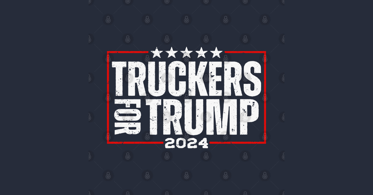 Vintage Truckers For Trump 2024 - Trump 2024 - T-Shirt | TeePublic