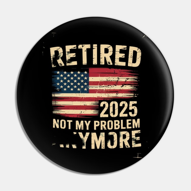 Retired 2025 with US american flag for retirement - Retired 2025 With ...