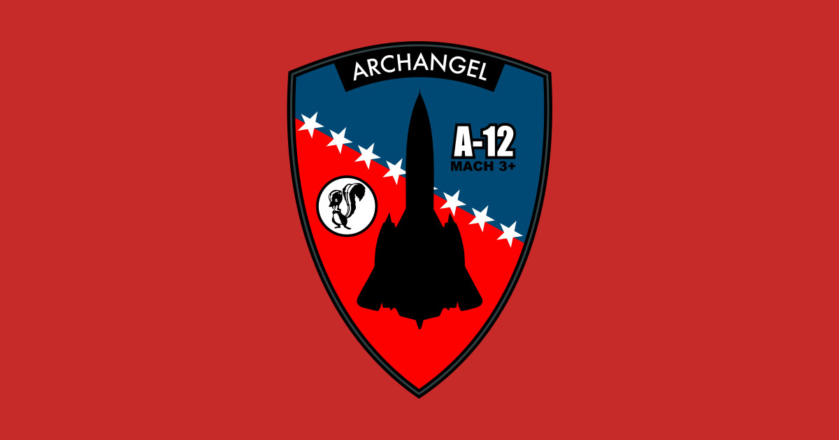 A-12 Archangel (Front & Back logo) - Sr71 Blackbird - T-Shirt | TeePublic