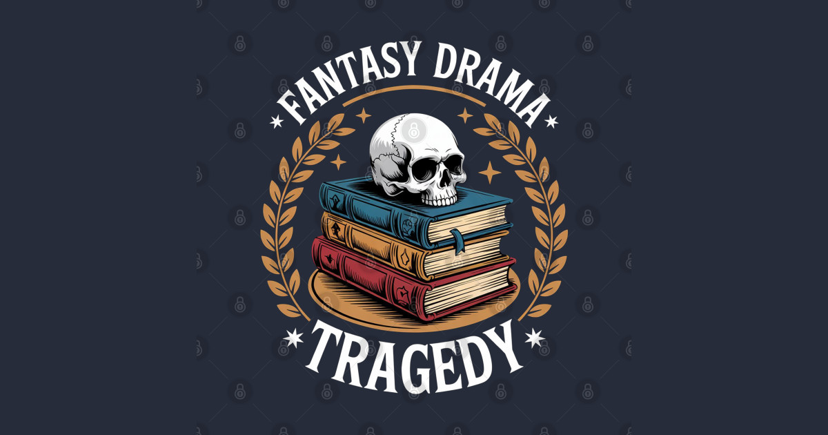 FANTASY DRAMA TRAGEDY FDT BOOKS AND SKULL - Fantasy Drama Tragedy - T ...