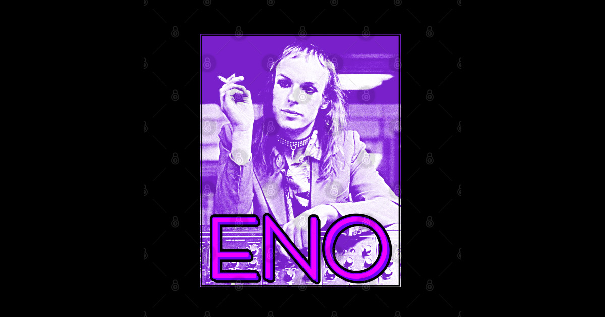 Brian Eno :: Retro Ambient Icon FanArt - Brian Eno - Sticker | TeePublic