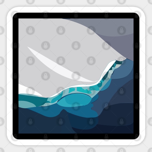 Iceberg Ocean Landscape - Iceberg - Sticker | TeePublic