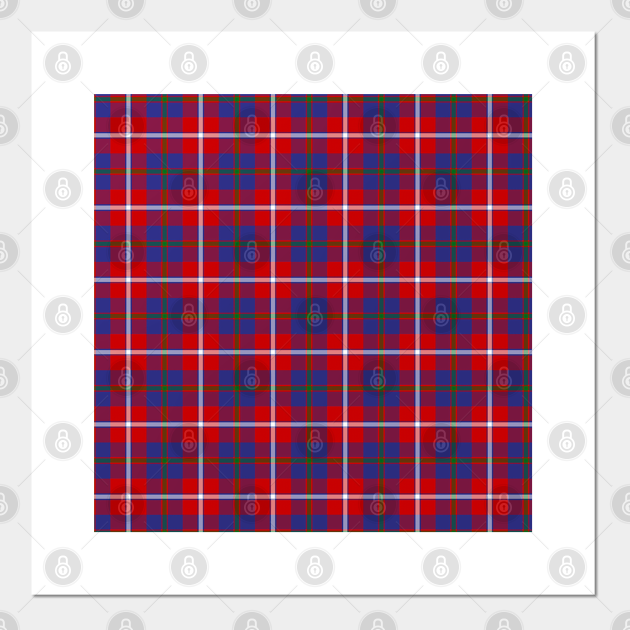 Galloway Red Plaid Tartan Scottish - Plaid Tartan Socotish - Posters ...