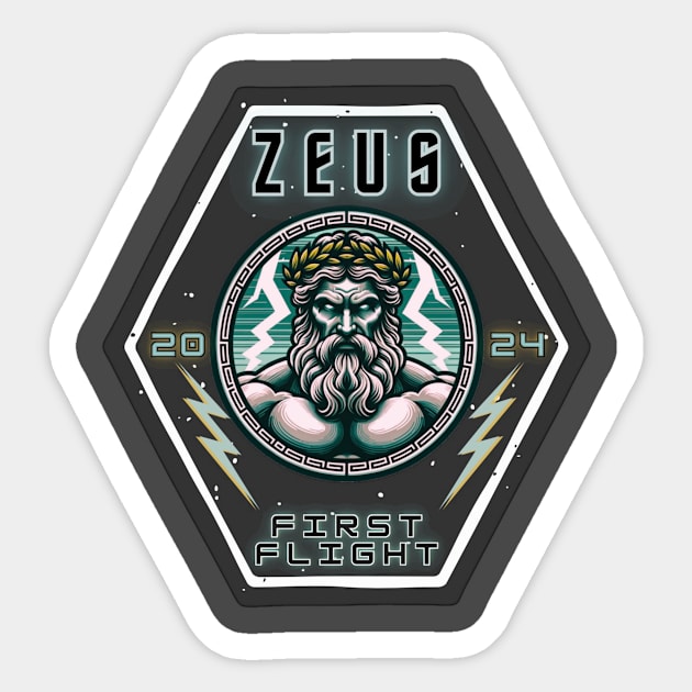 Zeus First Flight Badge 1 - Zeus - Sticker | TeePublic