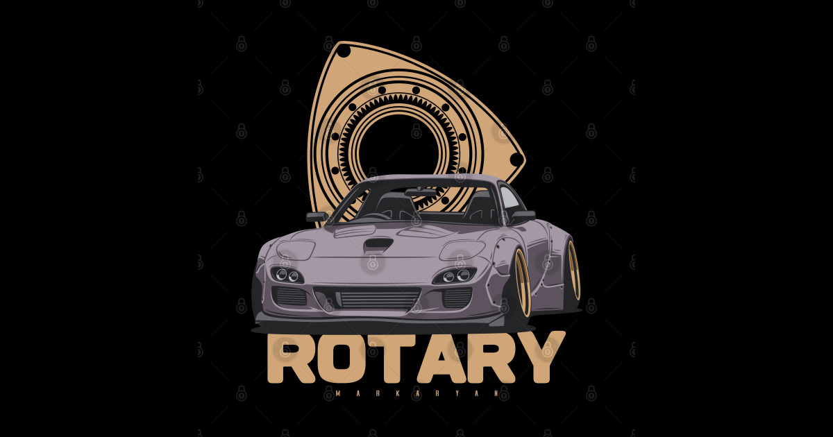 Rotary RX7 FD3s - Mazda Rx7 - Sticker | TeePublic