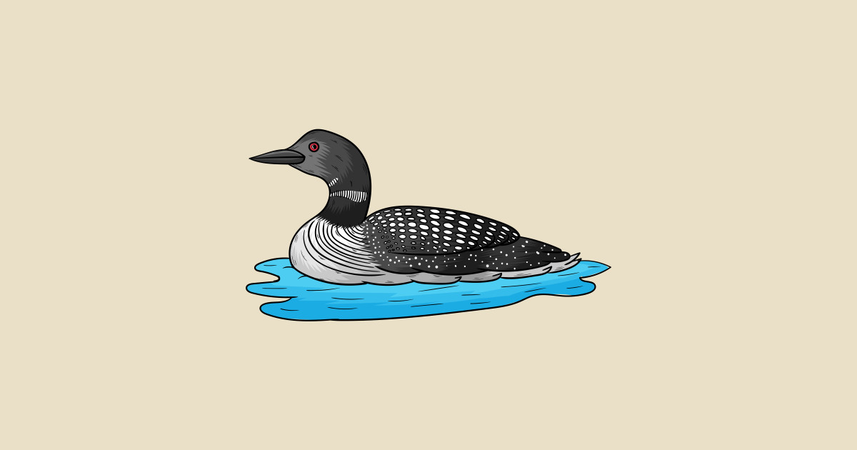 Loon bird cartoon illustration - Loon Bird Cartoon Illustration - T ...