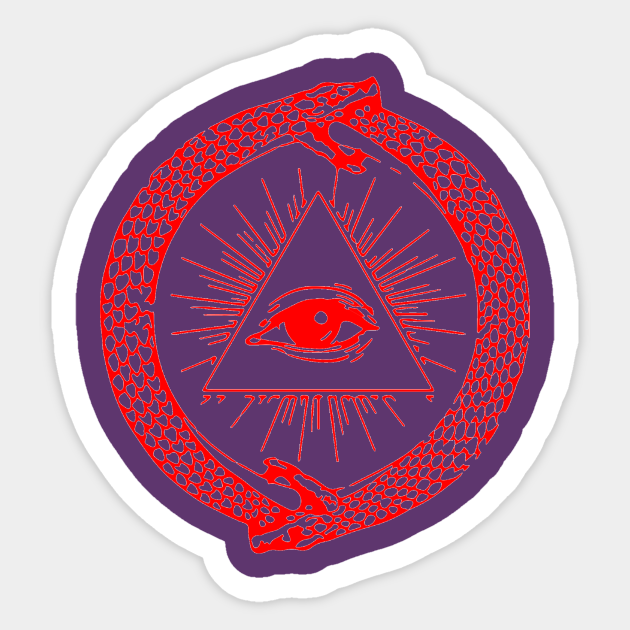 Double Ouroboros - Occult - Sticker | TeePublic