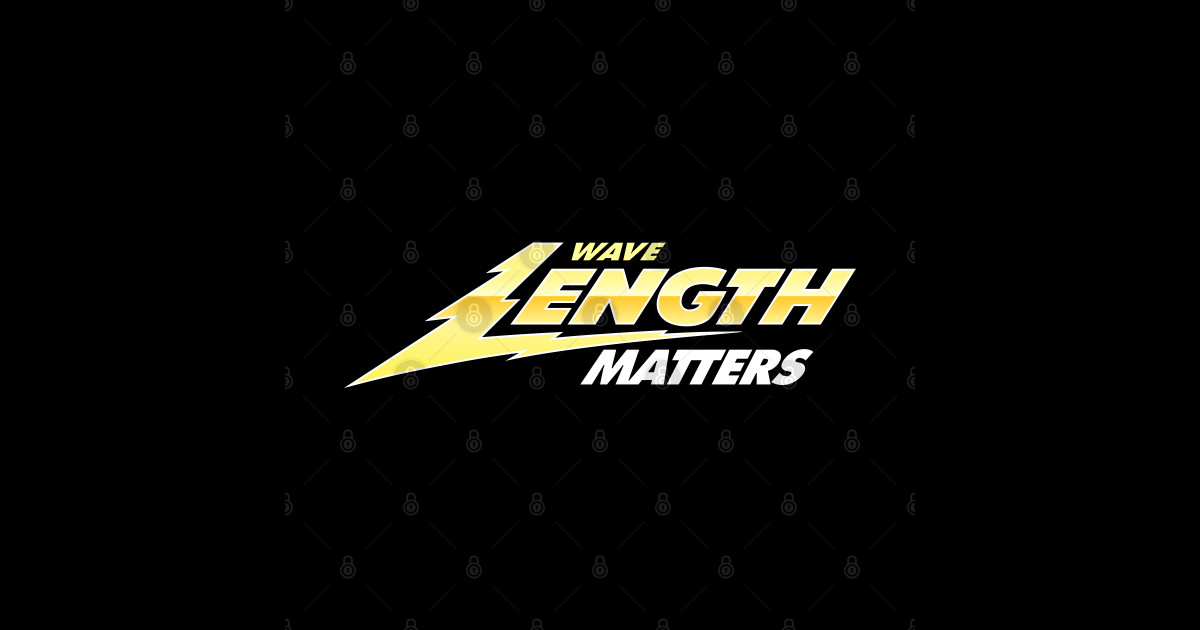 Wavelength Matters - Wavelength - Sticker | TeePublic
