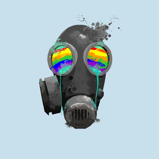 Pyrovision - Gas Mask - T-Shirt | TeePublic