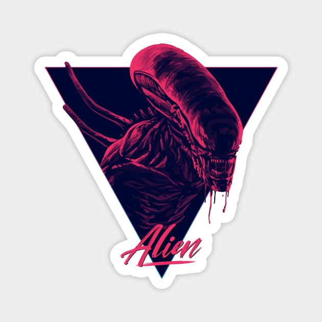 Alien - 80s design - Alien - Magnet | TeePublic