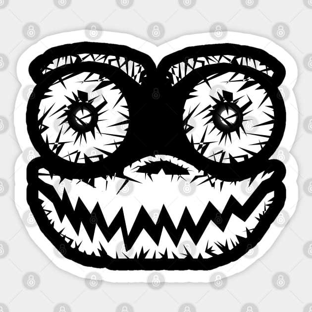 Smiley Face - Scary Scratch - Smiley Face - Sticker | TeePublic
