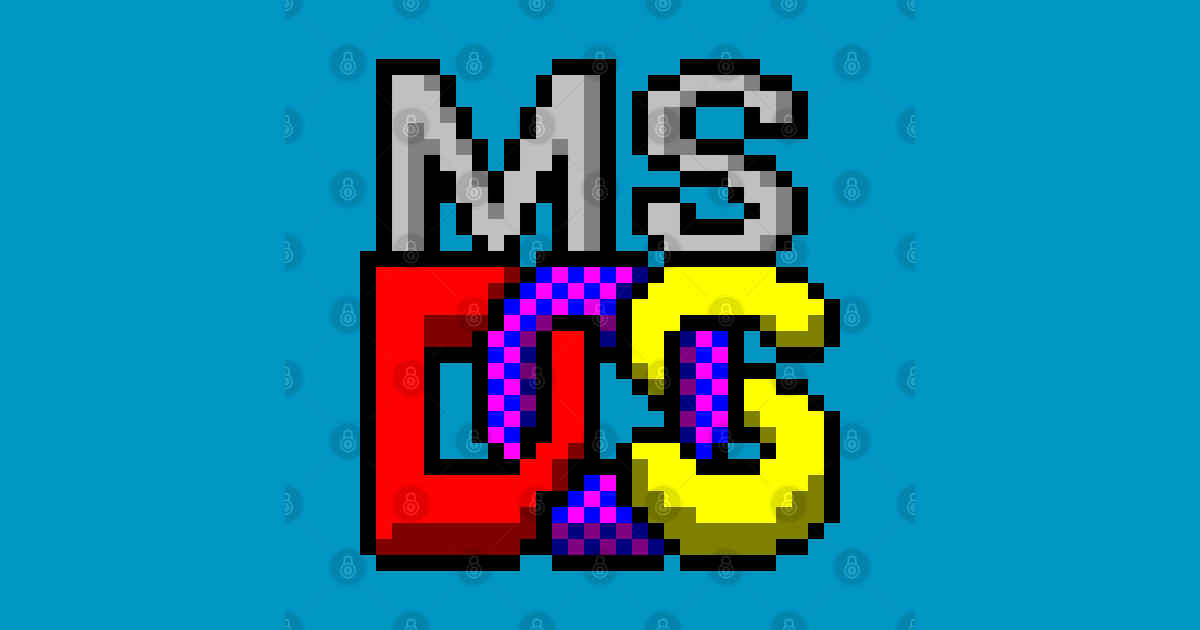 MS-DOS Icon - Dos - T-Shirt | TeePublic
