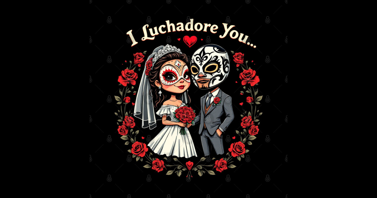 I Luchadore You - Funny Valentine's Day Mexican Wrestler - Luchador ...