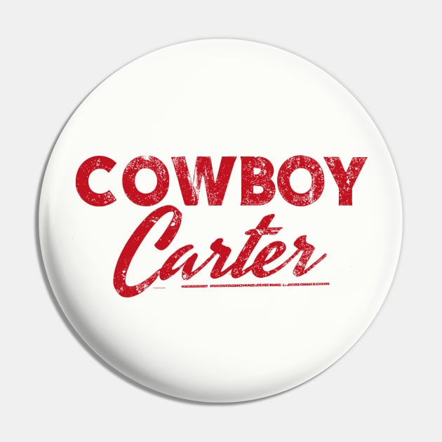 Cowboy Carter Classic - Cowboy Carter - Pin | TeePublic