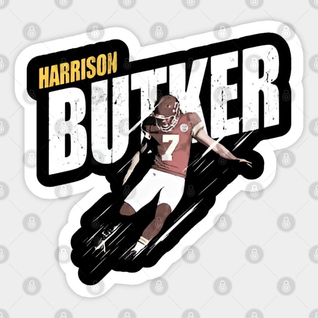 Harrison Butker Kicker Fast - Harrison Butker - Sticker | TeePublic