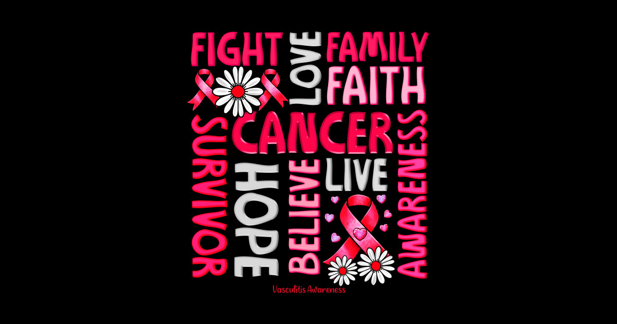 Vasculitis Awareness - Fight love survivor ribbon - Vasculitis Fighting ...
