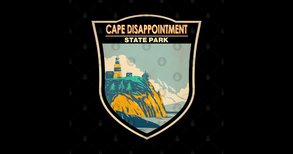 Cape Disappointment State Park Washington Badge - Cape Disappointment ...