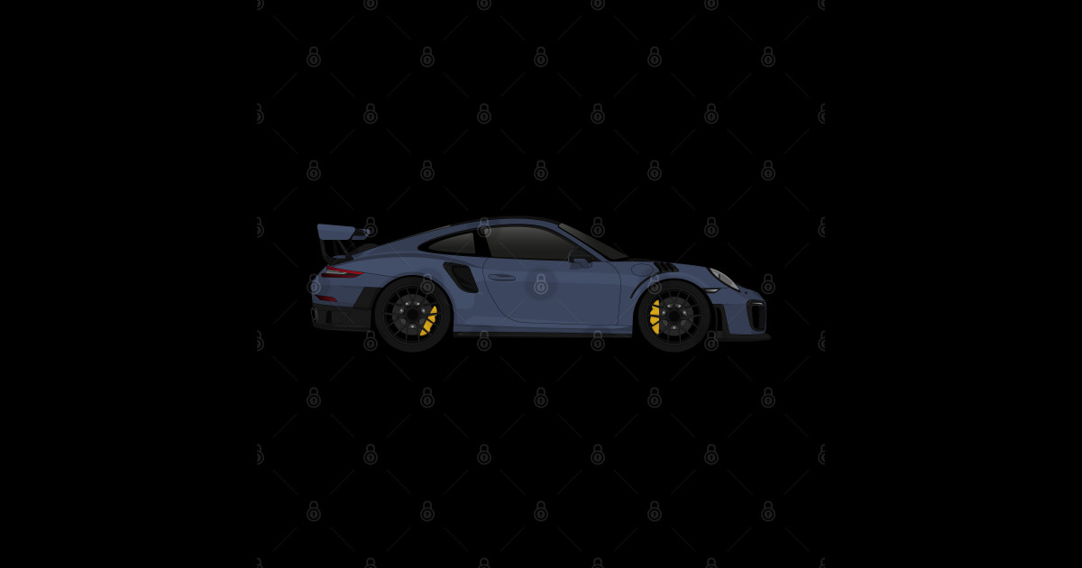 GT2RS Side Yblue - Gt2rs - Sticker | TeePublic