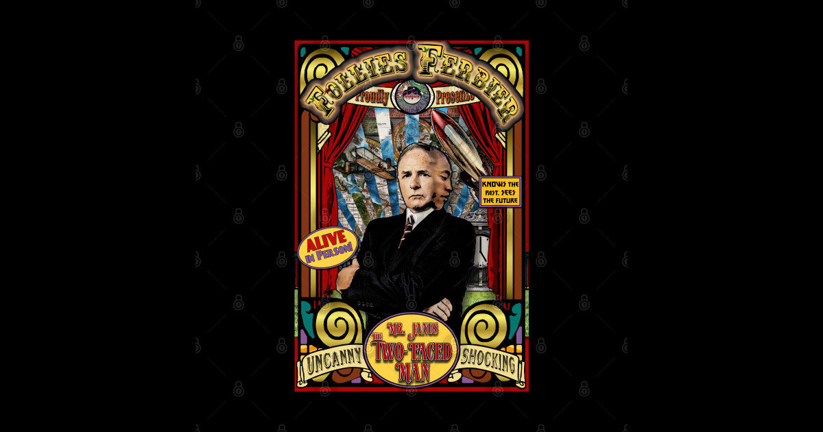 The Two Faced Man Sideshow Poster - Sideshow - Sticker | TeePublic
