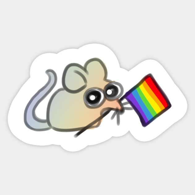 Silly Pride Rat - Rat - Sticker | TeePublic