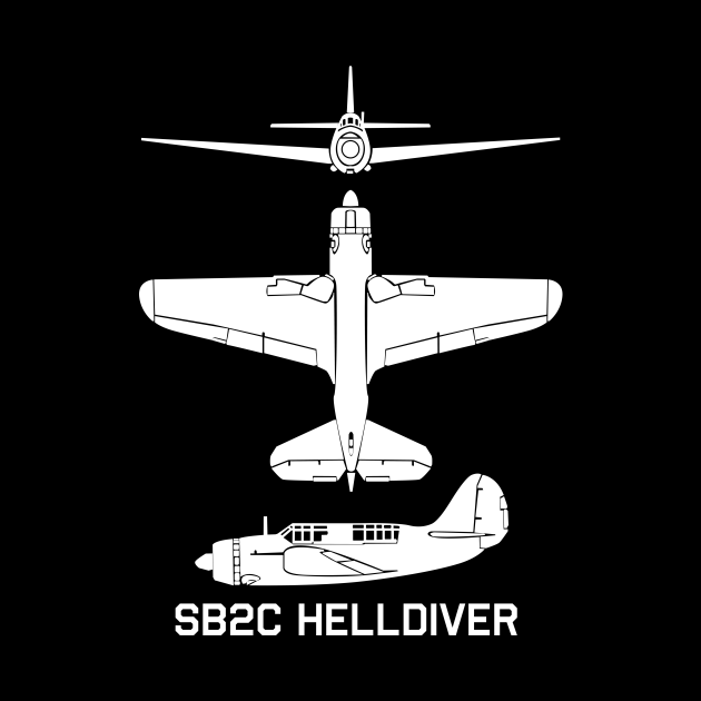 SB2C Helldiver American WW2 Dive Bomber Plane Cutout Silhouettes Gift ...
