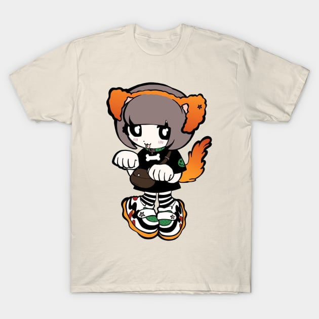 Emo Girl Cartoon Style - Cartoon - T-Shirt | TeePublic