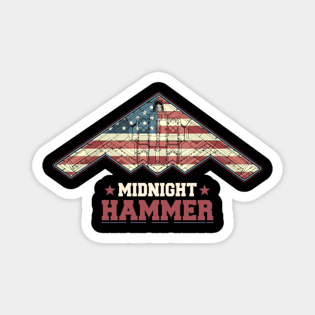 Midnight Hammer jet fighter vintage 2025 usa flag - Midnight Hammer ...