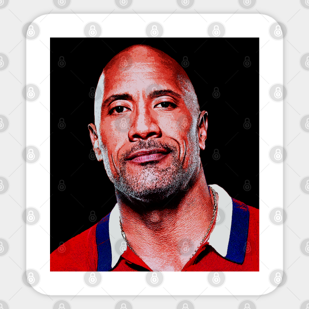 dwayne johnson - Dwayne Johnson - Sticker | TeePublic