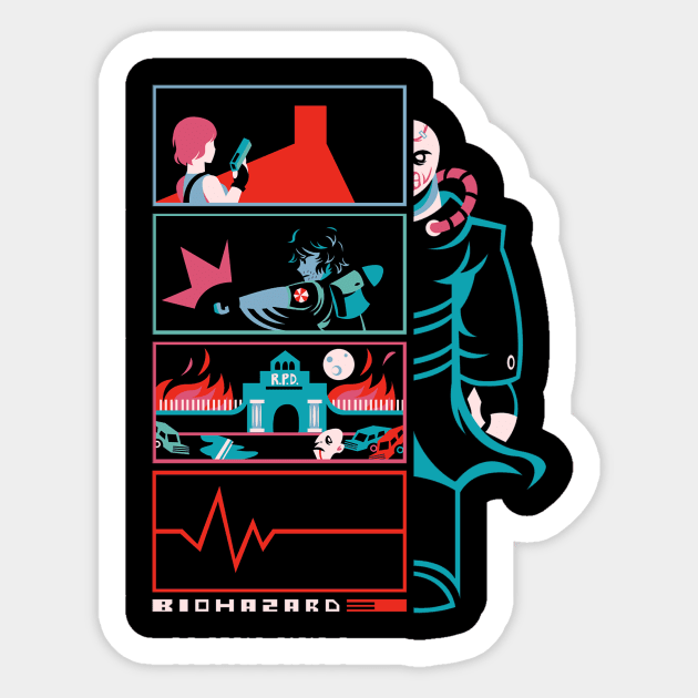 STARS - Resident Evil 3 Nemesis - Sticker | TeePublic