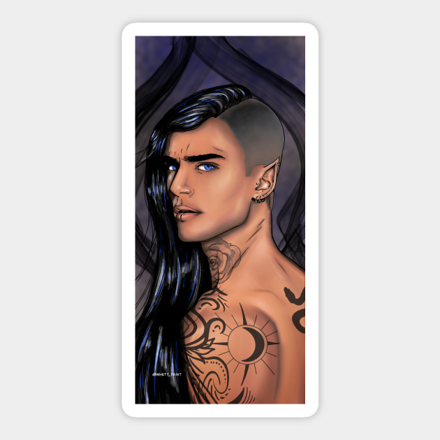 Ruhn Danaan, Crown Prince of the Valbaran Fae - Sarah J Maas - Sticker ...