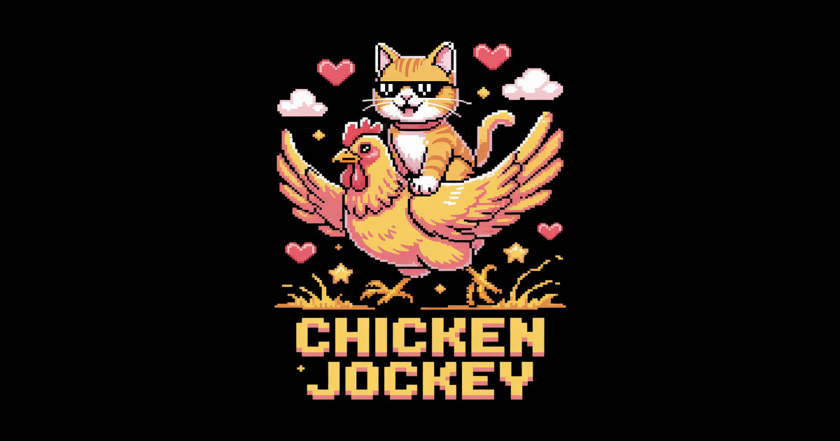 Chicken Jockey Cute Cat Riding - Chicken Jockey Cute Cat Riding ...