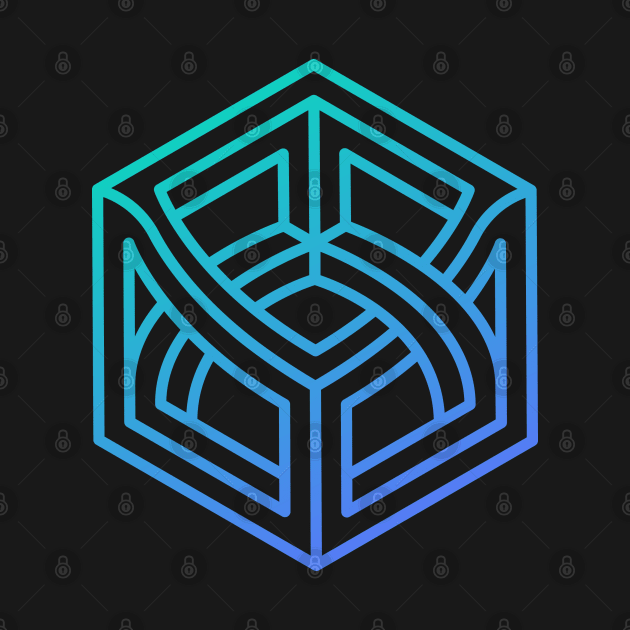 Strange Geometry - Bridges (Outline) - Impossible Shape - T-Shirt ...