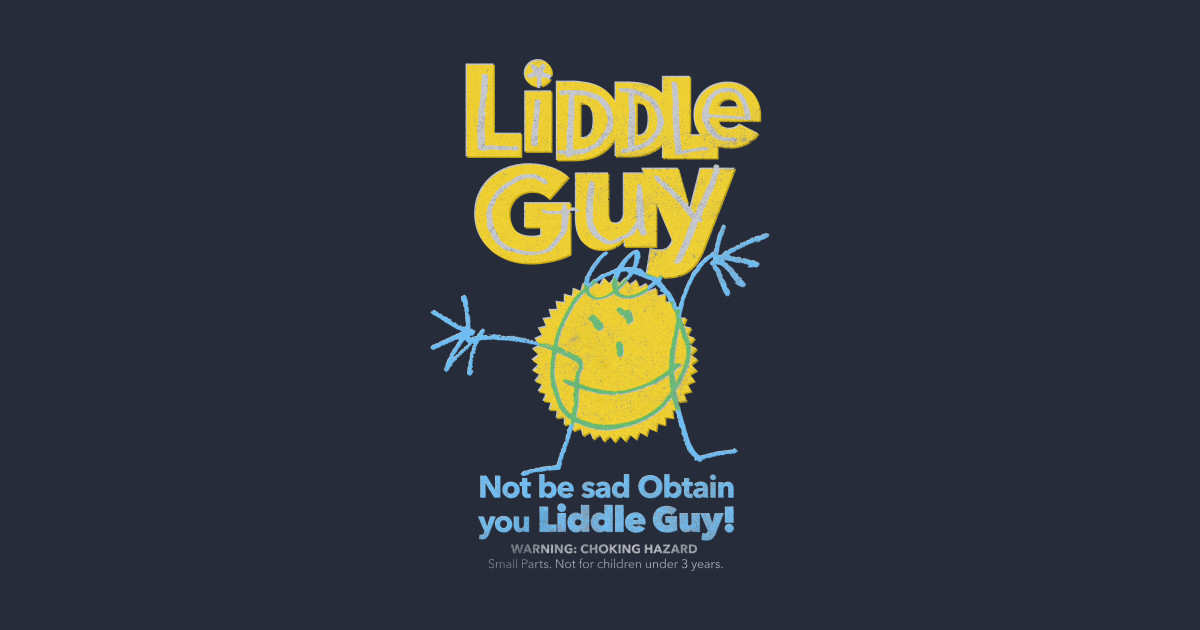 liddle guy - for dark background - Buying Happiness - T-Shirt | TeePublic