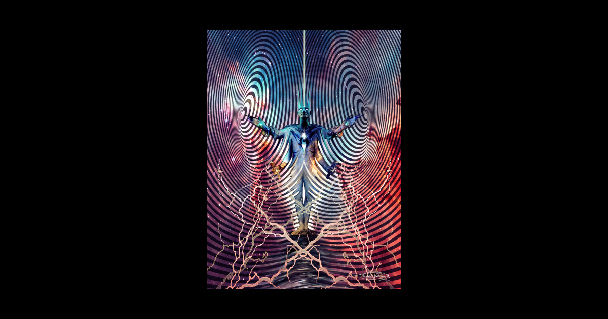 Electromagnetic Spectrum - Visionary Art - Sticker | TeePublic