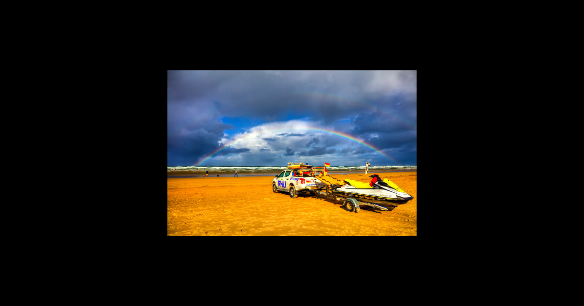 Double Rainbow Over Perranporth RNLI Lifeguard - Paul Thompson ...