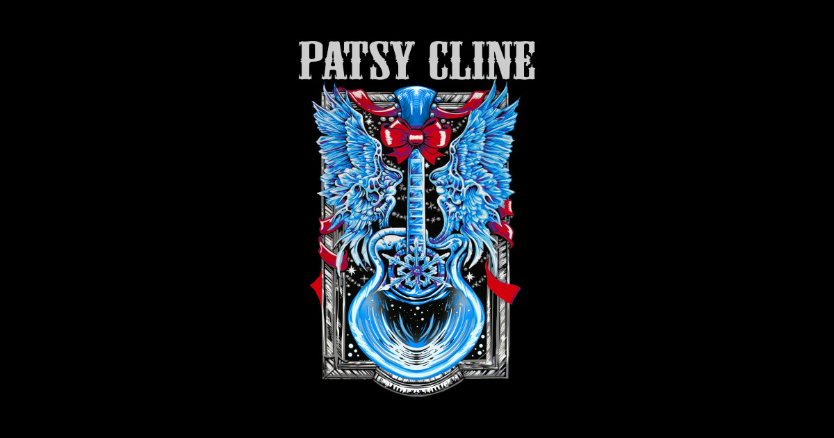 Patsy Cline Christmas Guitar - Patsy Cline Christmas Guitar - Sticker ...