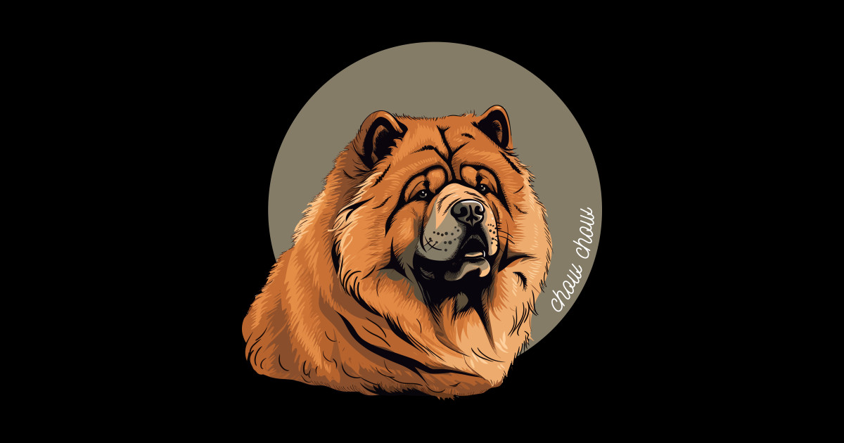 Chow Chow Dog Breed Cursive Graphic - Chow Chow Dog - Posters and Art ...