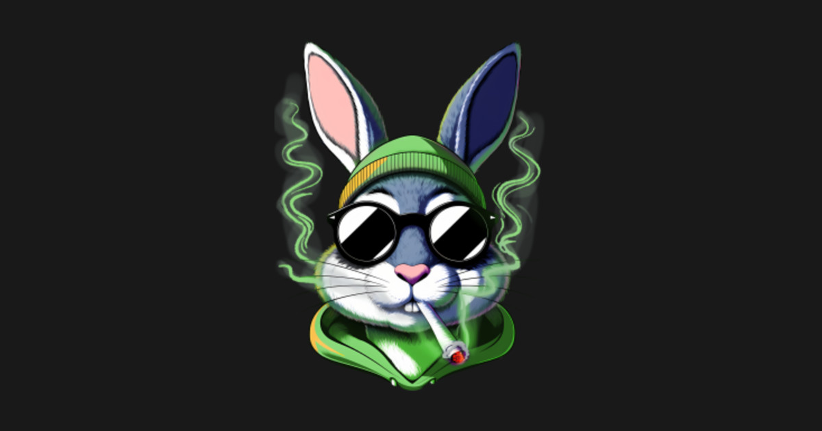 Happy 420 Easter Bunny Weed - Happy 420 Easter Bunny Weed - T-Shirt ...