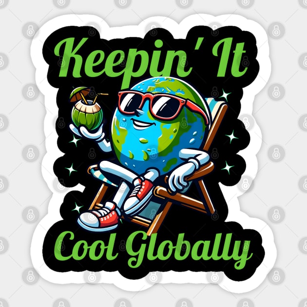 Keepin'it Cool Globally earth day 2024 - Earth Day 2024 - Sticker ...