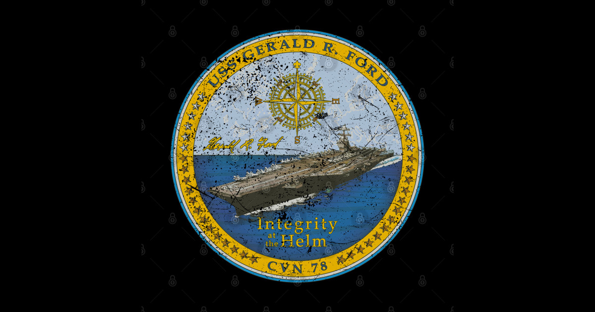 USS Gerald R. Ford - Aircraft Carrier - Posters and Art Prints | TeePublic