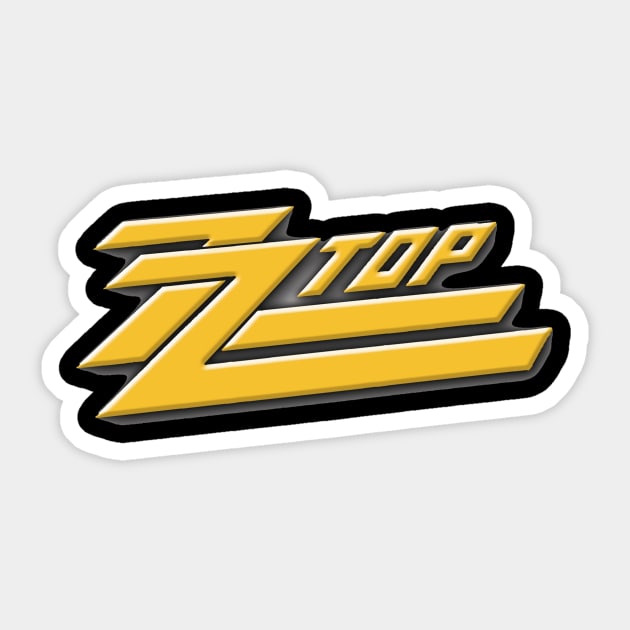 ZZ top logo - Logo - Sticker | TeePublic
