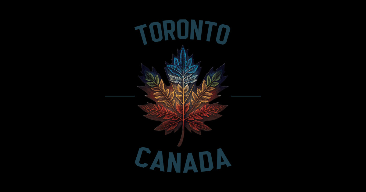 Toronto Canada Maple Leaf - Toronto - Sticker | TeePublic