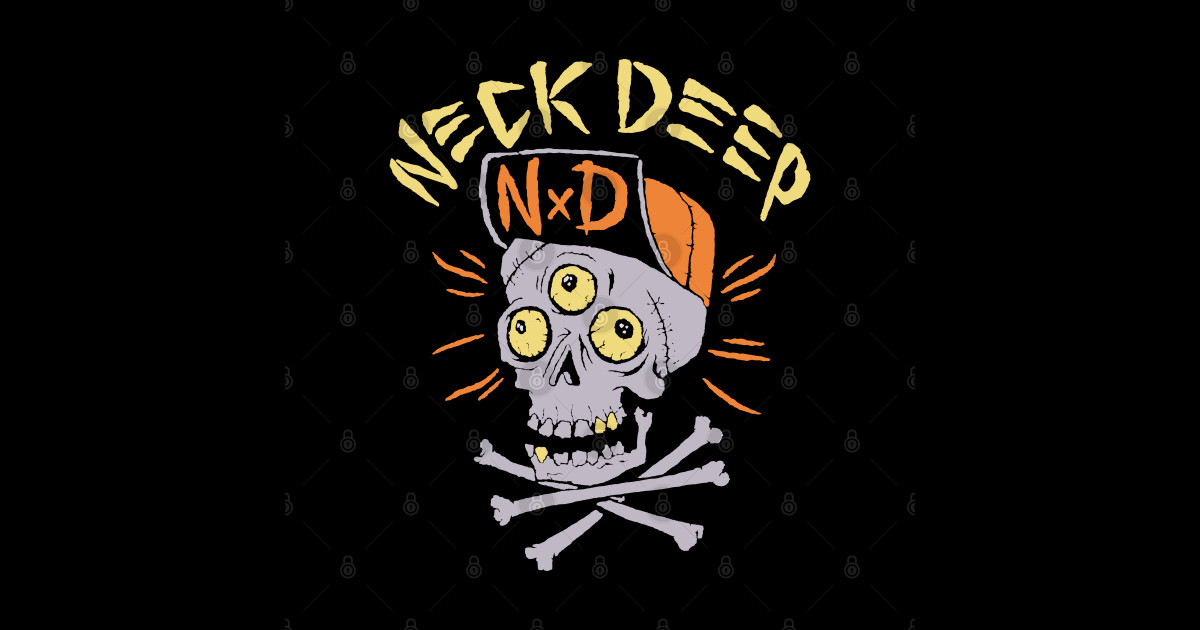 Vintage Neck Deep band Poster - Neck Deep Band - Sticker | TeePublic