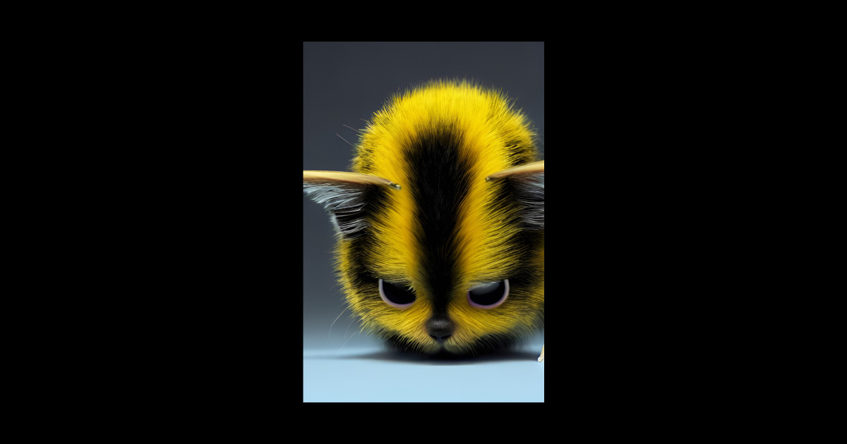 Puffy Sad Fur Ball - Fur - Sticker | TeePublic