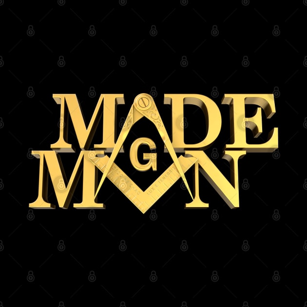 Made Man Square & Compass Masonic Freemason - Masonic - Pin | TeePublic