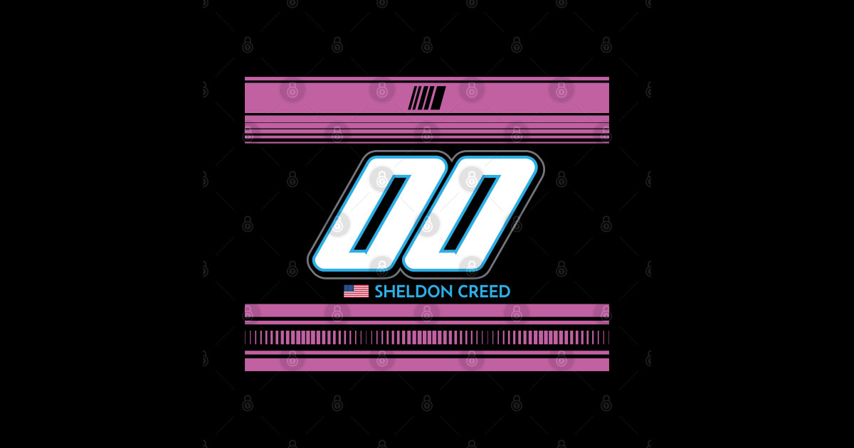Sheldon Creed #00 2025 NASCAR Design - Sheldon Creed - Sticker | TeePublic
