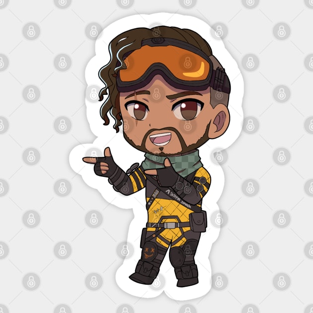 Chibi Mirage - Apex Legends - Sticker | TeePublic